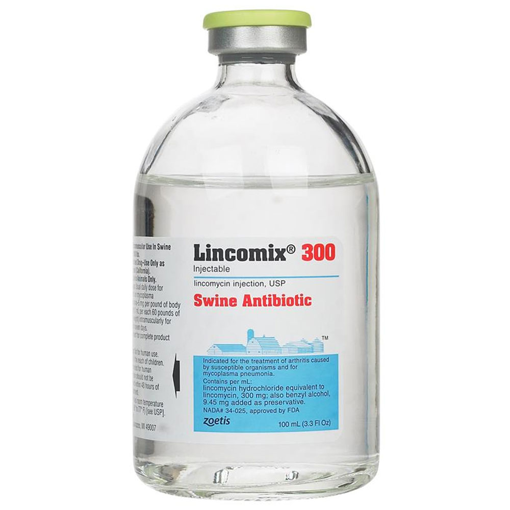 Lincomix for Swine - 300 (Lincomycin) Injectable Swine Antibiotic ...