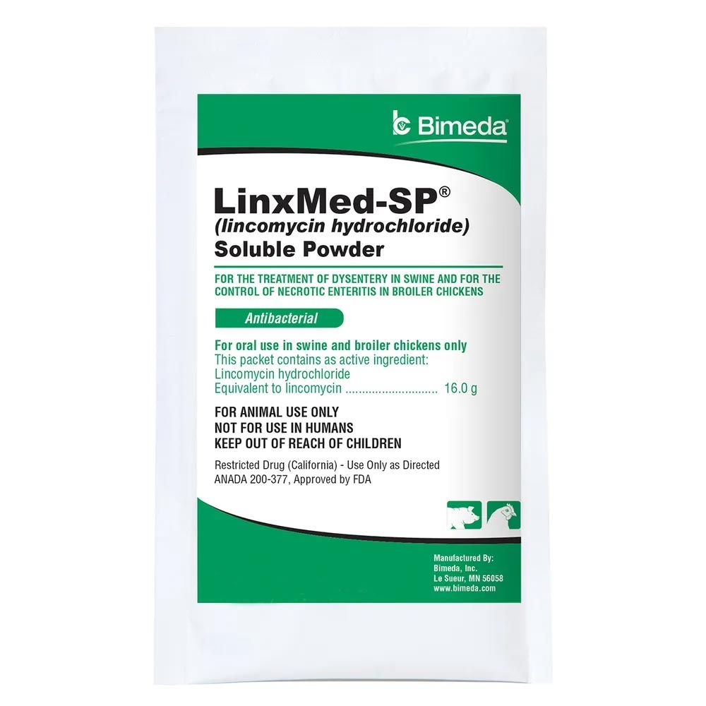LinxMed-SP for Swine & Poultry - Soluble Powder 480gm - (Lincomycin ...