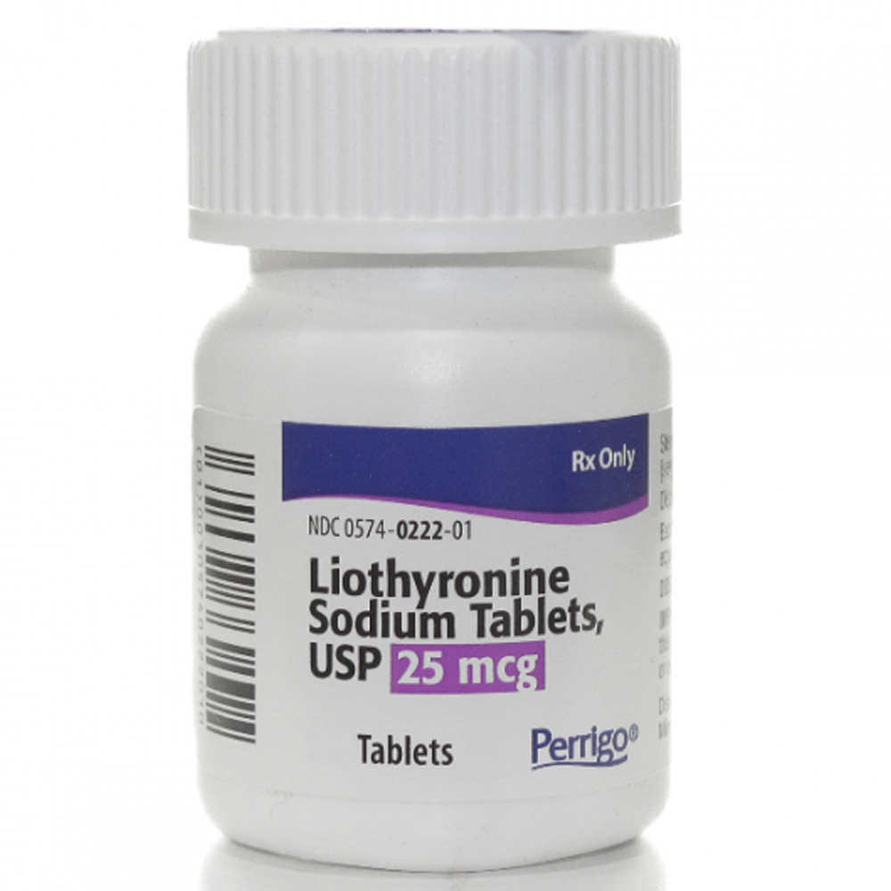 Liothyronine Tablets for Dogs & Cats - 25mcg, 90 Count - [Thyroid ...