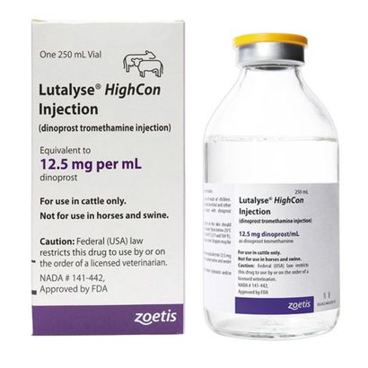 Lutalyse HighCon Injection 12.5mg/mL, 250mL | On Sale | EntirelyPets Rx