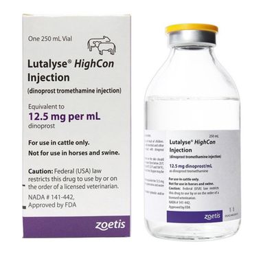 Lutalyse HighCon Injection 12.5mg/mL, 250mL | On Sale | EntirelyPets Rx