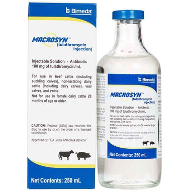 Macrosyn Injectable Solution, 100-mg, 250-mL | On Sale | EntirelyPets Rx