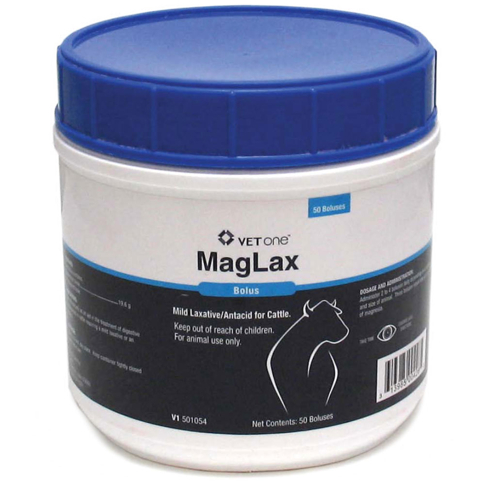 MagLax Bolus, Mild Laxative Antacid for Cattle, 50 Count | On Sale ...
