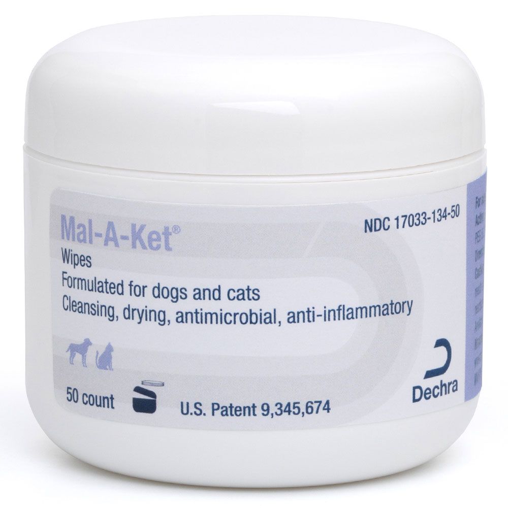 Mal-A-Ket Wipes by DermaPet (50 ct) | On Sale | EntirelyPets Rx