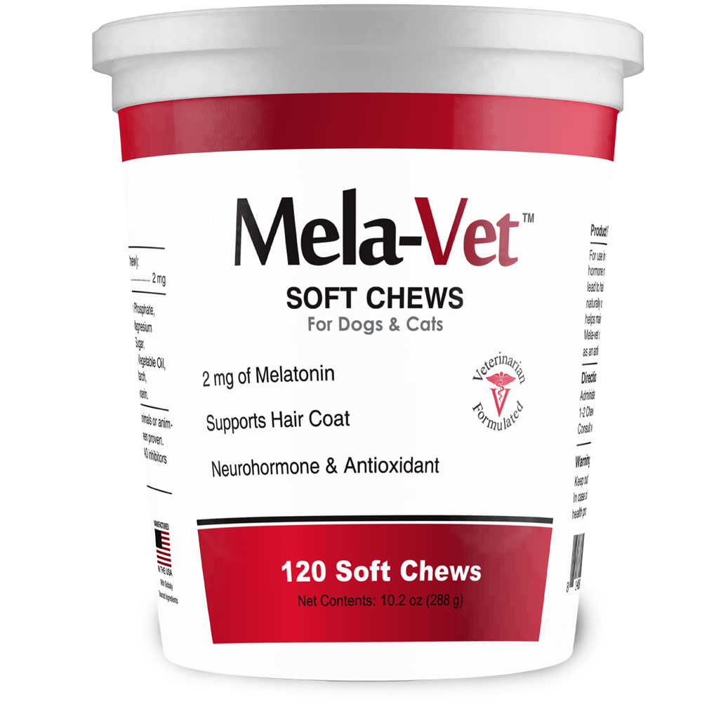 Mela-Vet Melatonin Soft Chews for Dogs & Cats (120 count) | On Sale ...