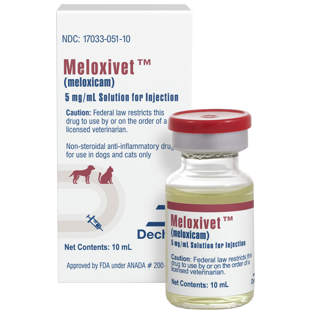 Meloxivet for Dogs & Cats - Injection Solution 5mg/mL 10ml Vial - [Pain ...