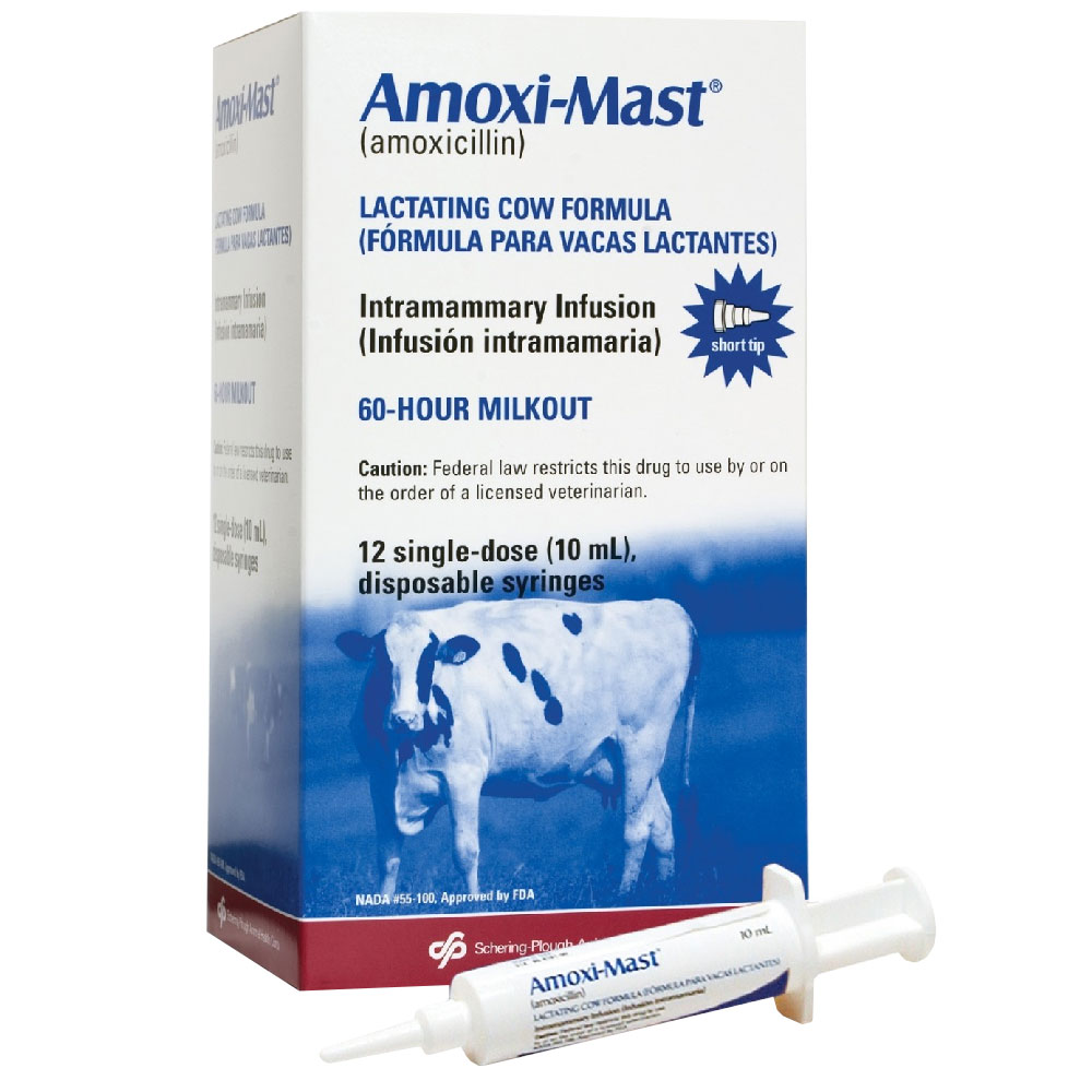 Merck Amoxi-Mast (Amoxicillin) Lactating Cow Formula Intramammary ...