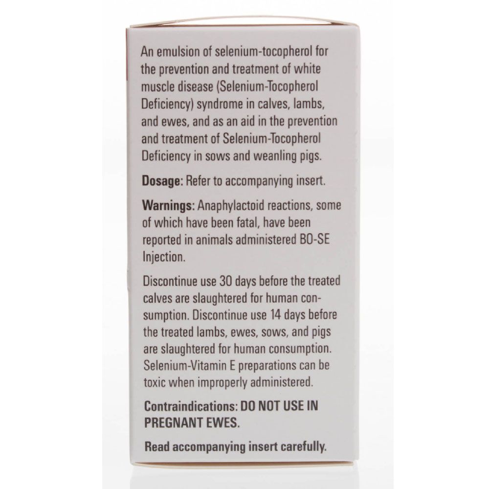 Merck BO-SE Injection (Selenium and Vitamin E) 1mg/mL, 100mL | On Sale ...