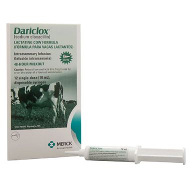 Merck Dariclox (Sodium Cloxacillin) Lactating Cow Formula Intramammary ...