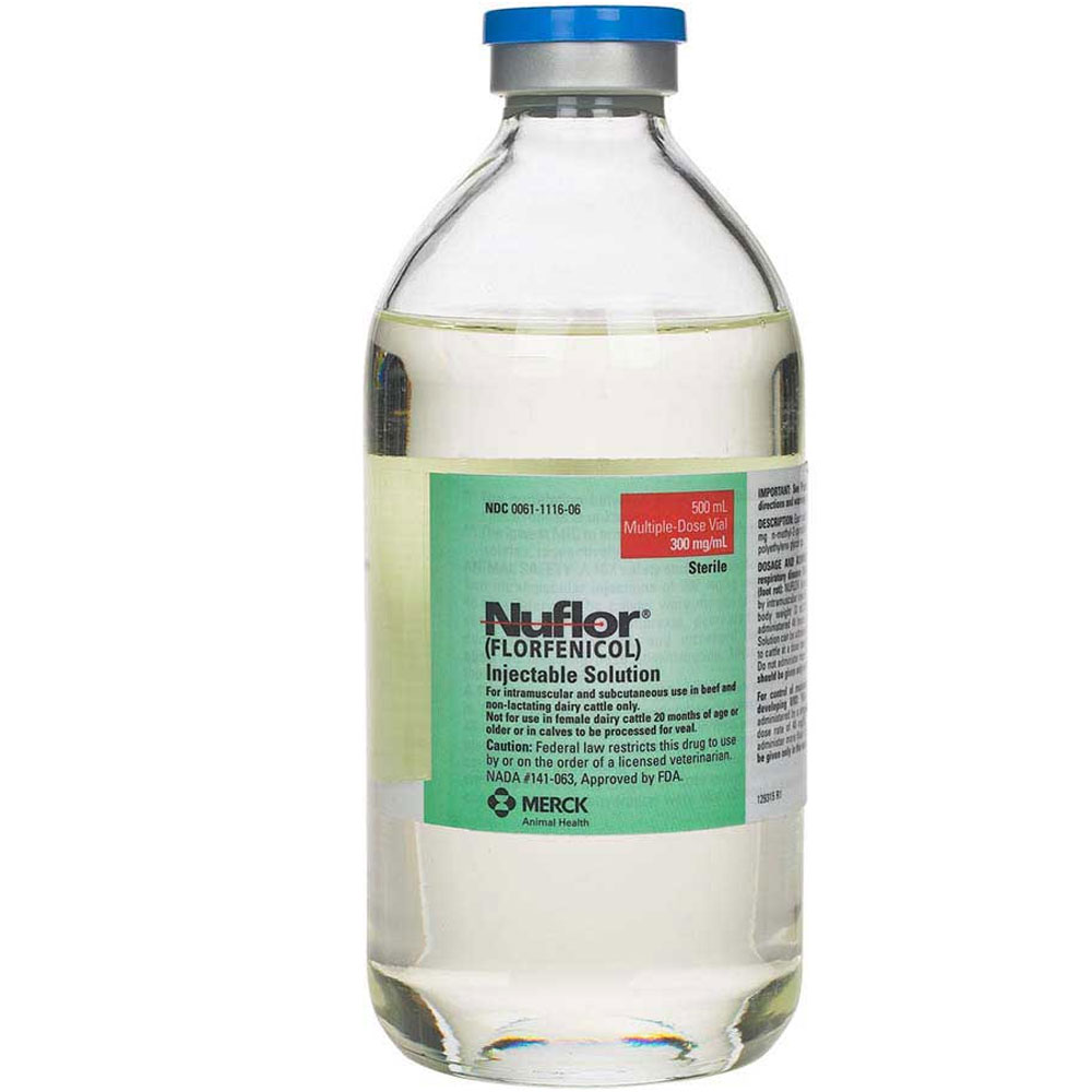 Merck Nuflor for Cattle - 300mg/ml injectable - 500ml - [Respiratory ...