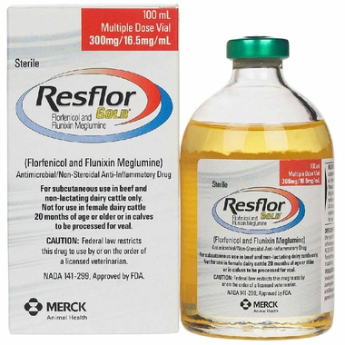 Merck Resflor Gold (Florfenicol and Flunixin Meglumine) Anti ...