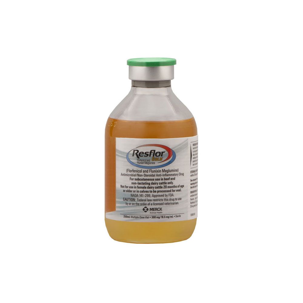 Merck Resflor Gold (Florfenicol and Flunixin Meglumine) Anti ...