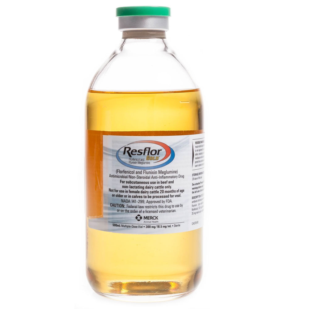 Merck Resflor Gold (Florfenicol and Flunixin Meglumine) Anti ...