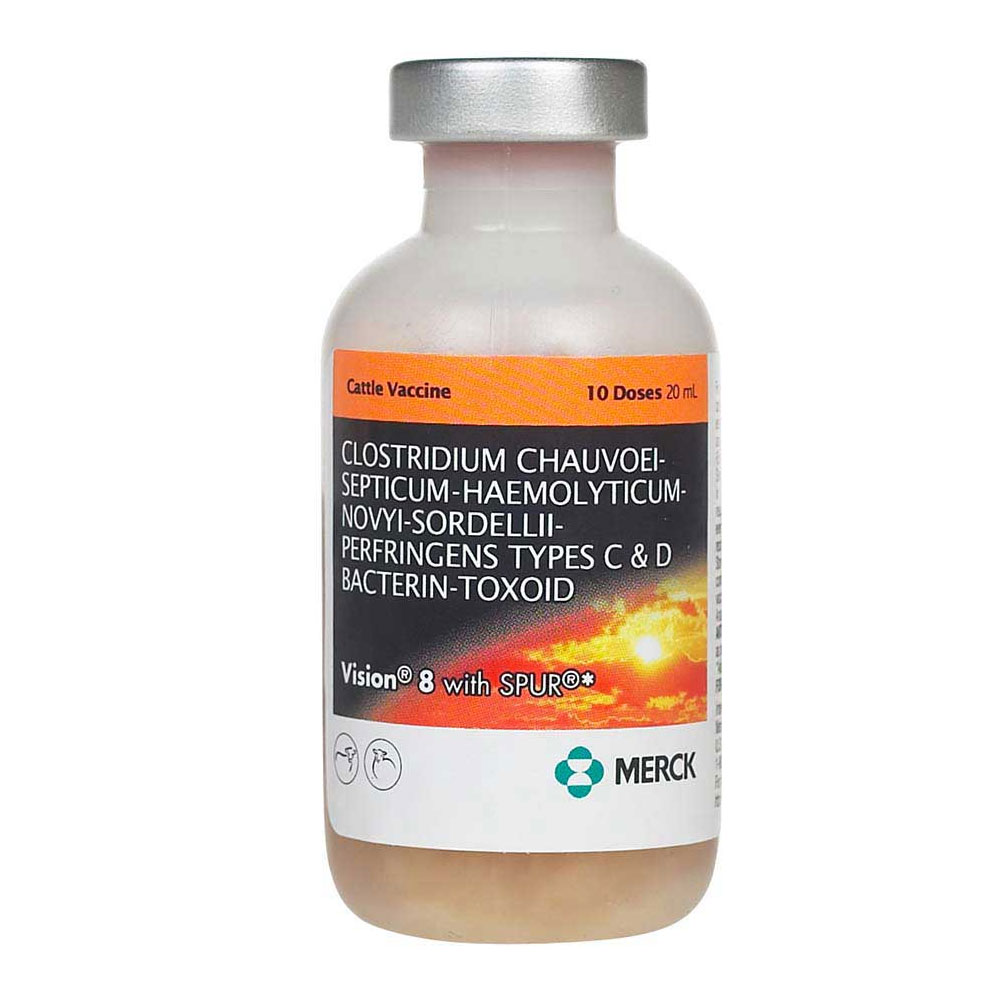 Merck for Cattle - Vision 8 with Spur Vaccine, 100mL - [Disease ...