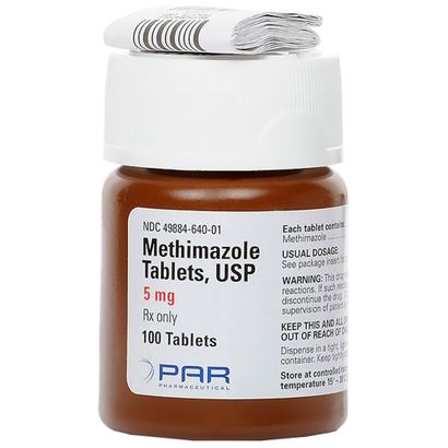 Methimazole Tabs 5mg (100 tabs) | On Sale | EntirelyPets Rx