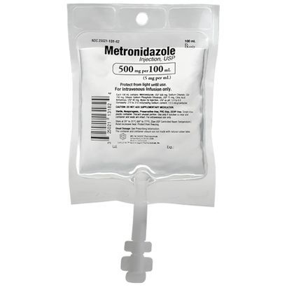 Metronidazole USP Injection, 500-mg, 100-mL | On Sale | EntirelyPets Rx