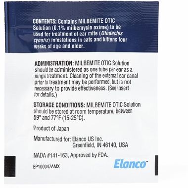 MilbeMite Otic Solution 2-pack | On Sale | EntirelyPets Rx