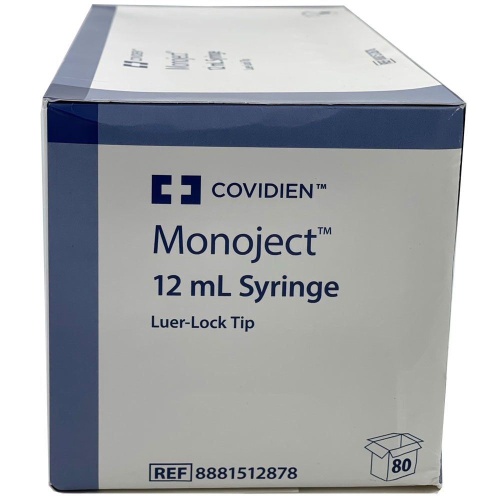 Monoject 12 mL Syringe Luer-Lock Tip (80 count) | On Sale | EntirelyPets Rx