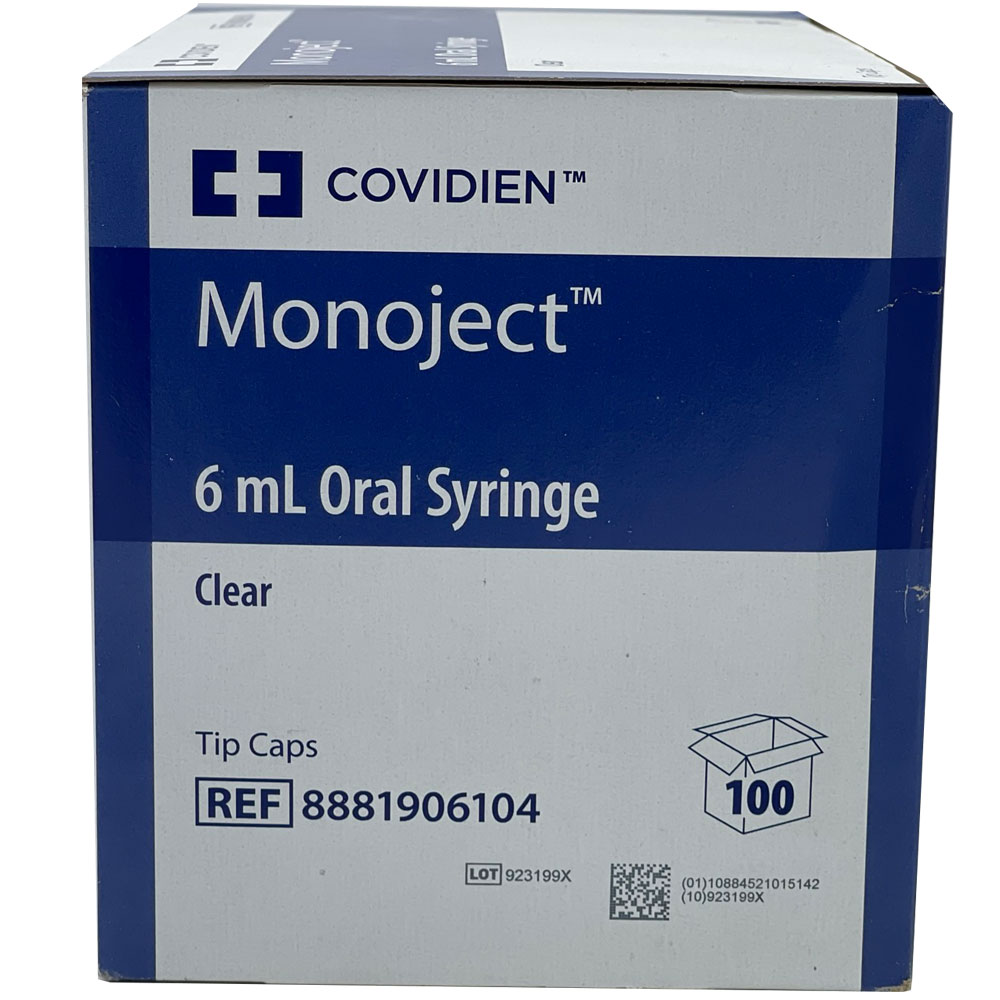 Monoject 6 mL Oral Syringe Clear (100 count) | On Sale | EntirelyPets Rx