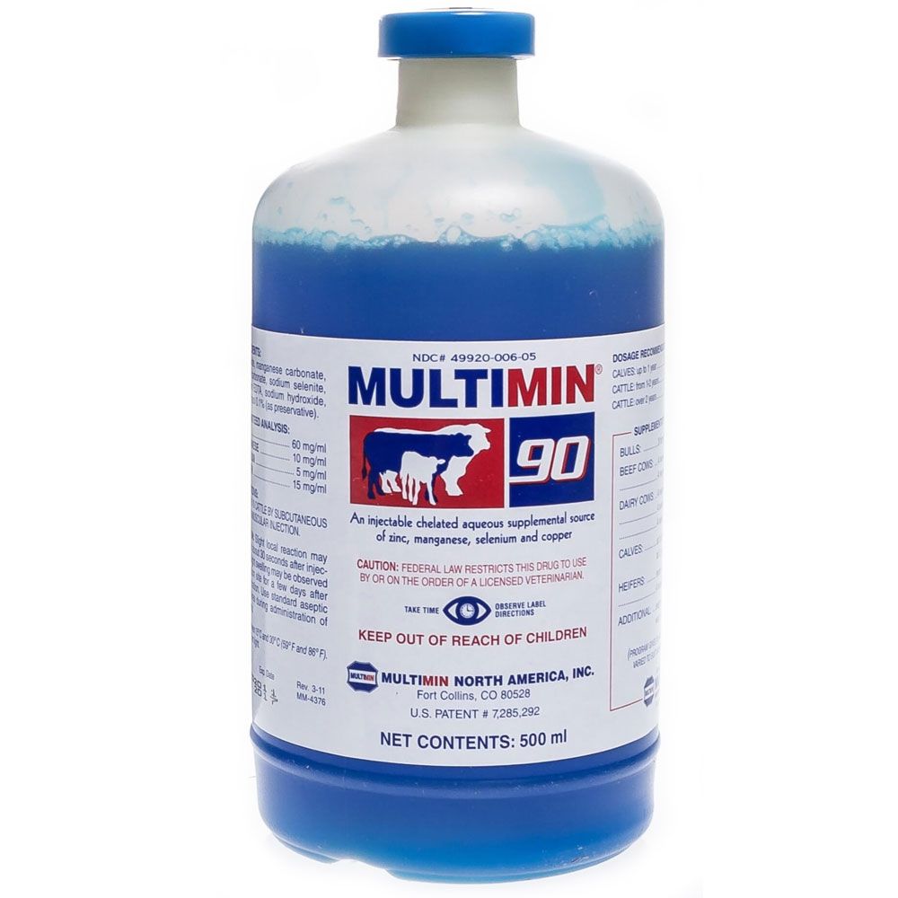 Multimin 90 Chelated Aqueous Supplement Injection (500 ml) | On Sale ...