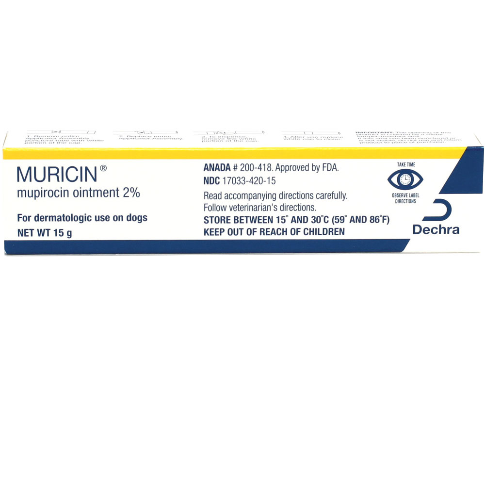 Muricin (mupirocin 2%) Ointment 15 gm | On Sale | EntirelyPets Rx