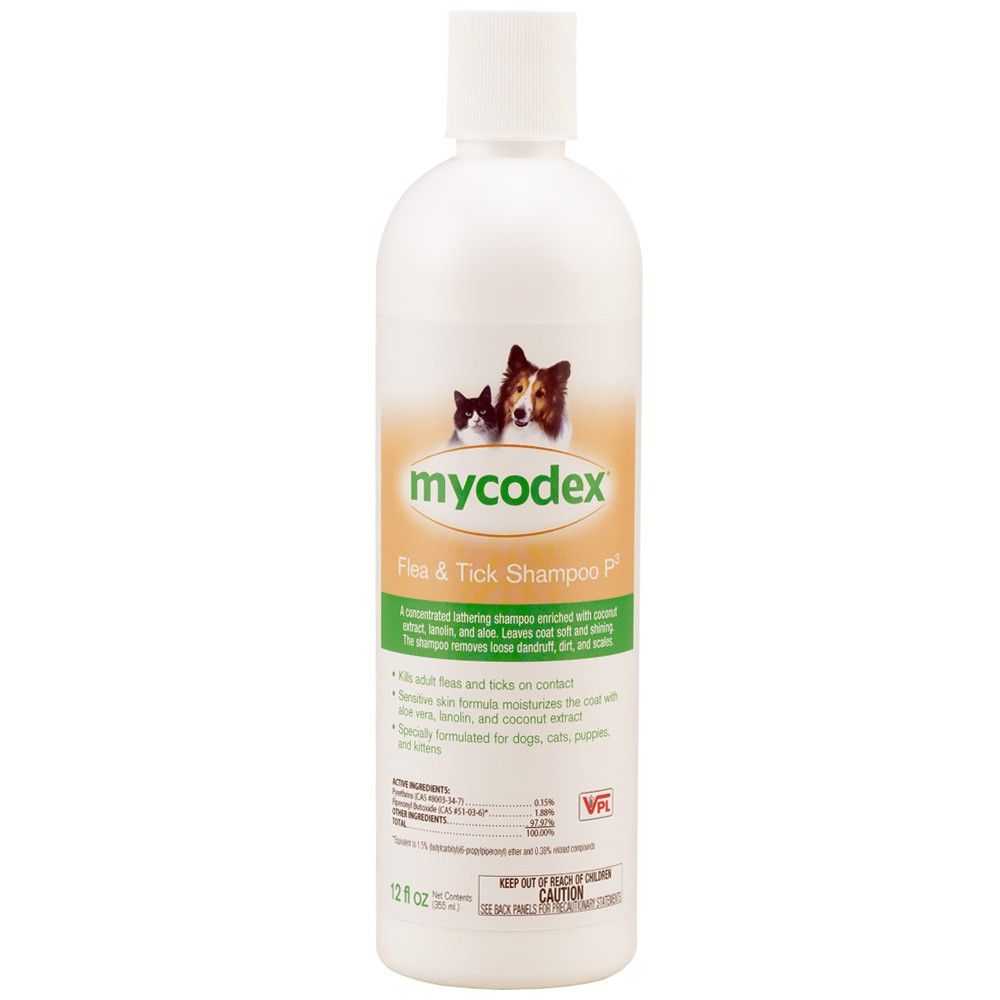 Mycodex Flea & Tick Shampoo P3 - (12 oz) | On Sale | EntirelyPets Rx