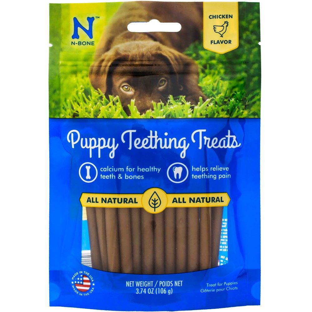 N-Bone Puppy Teething Treats Chicken Flavor (3.74 oz) | On Sale ...