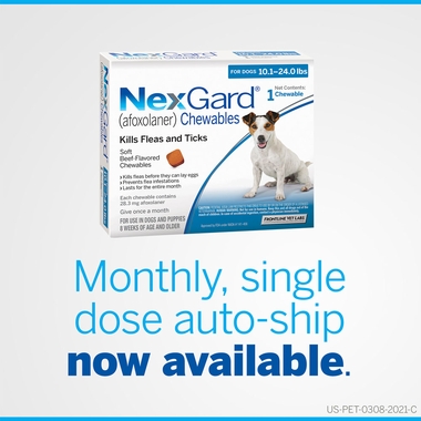 NexGard Chewables for Dogs 10-24 lbs (1 Chew) | On Sale | EP Rx