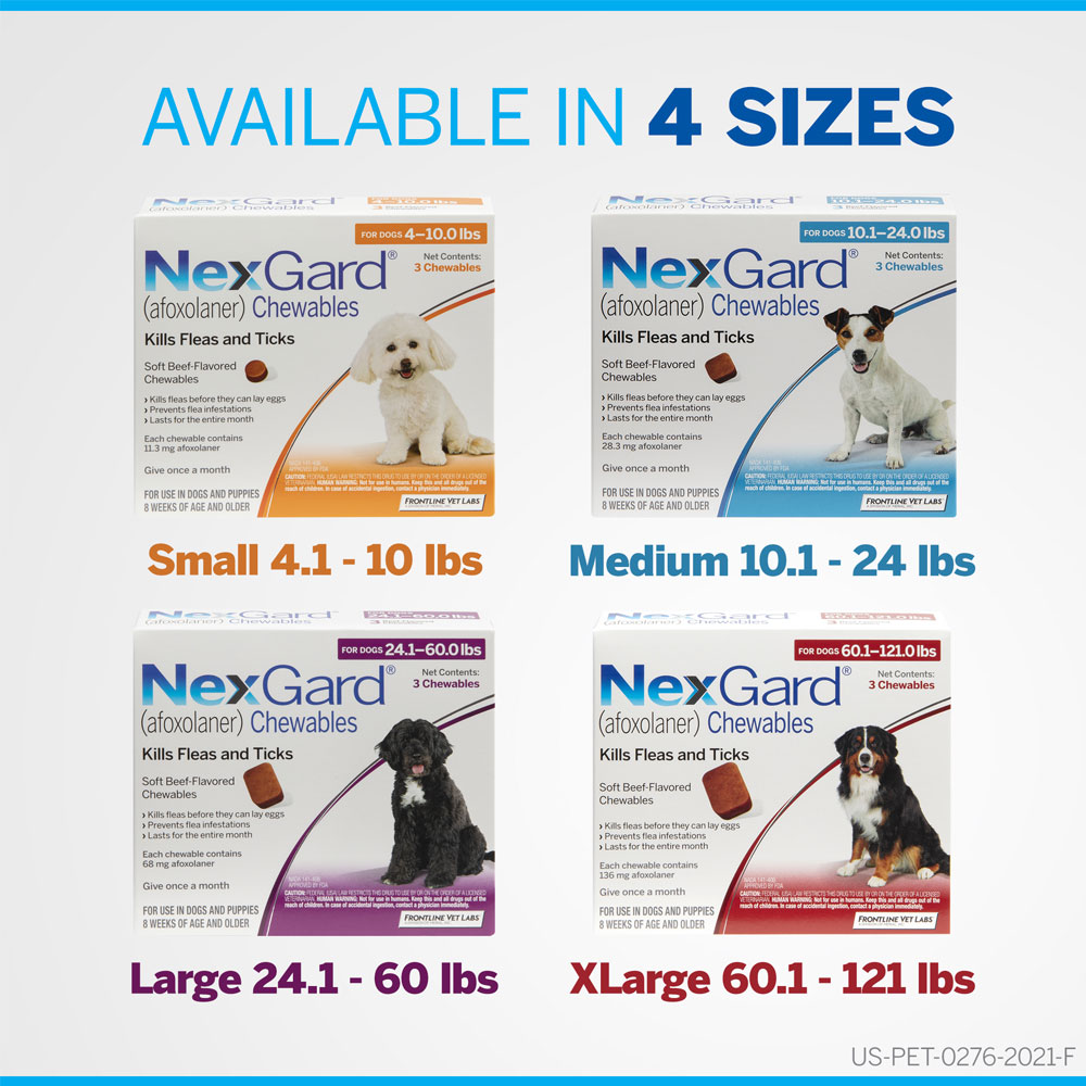 NexGard Chewables for Dogs 10-24 lbs (3 Chews) | On Sale | EP Rx