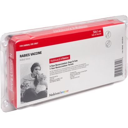 Nobivac 3 (Rabies Vaccination (50x1 Doses Tray) | On Sale | EntirelyPets Rx