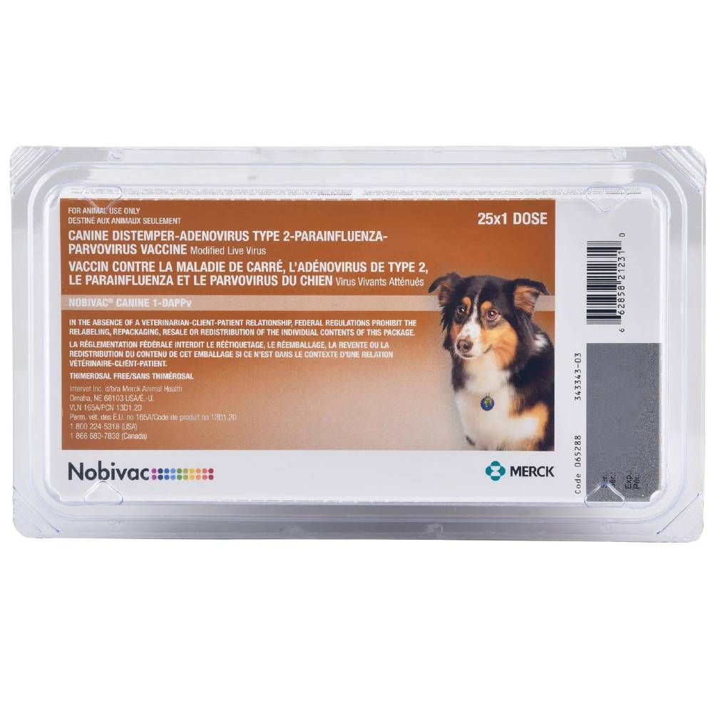 Nobivac for Canine 1-DAPPv+Cv (25 Doses) - [Vaccine] | On Sale ...