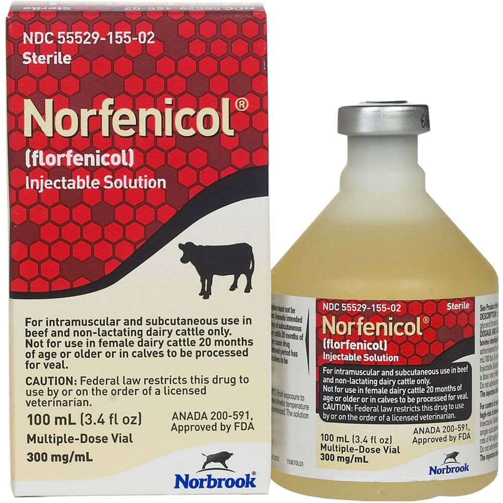 Norfenicol Injectable Solution - 300 mg/ml (100 mL Vial) | On Sale ...