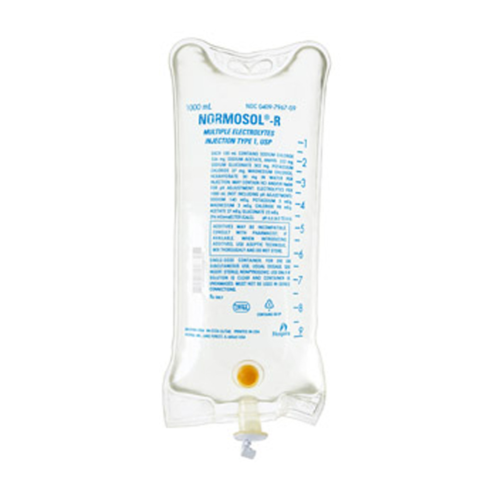 Normosol R Lifecare 1000 ml bag by Hospira | On Sale | EntirelyPets Rx