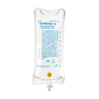 Normosol R Lifecare 1000 ml bag by Hospira | On Sale | EntirelyPets Rx
