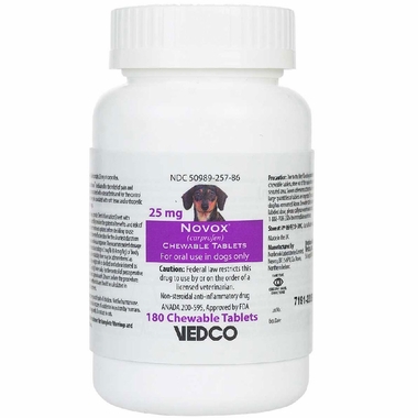 Novox 25 mg, 180 Chewable Tablets | On Sale | EntirelyPets Rx