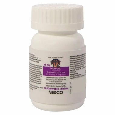 Novox 25 mg, 30 Chewable Tablets | On Sale | EntirelyPets Rx