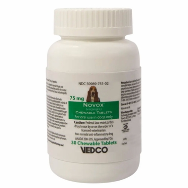 Novox 75 mg, 30 Chewable Tablets | On Sale | EntirelyPets Rx