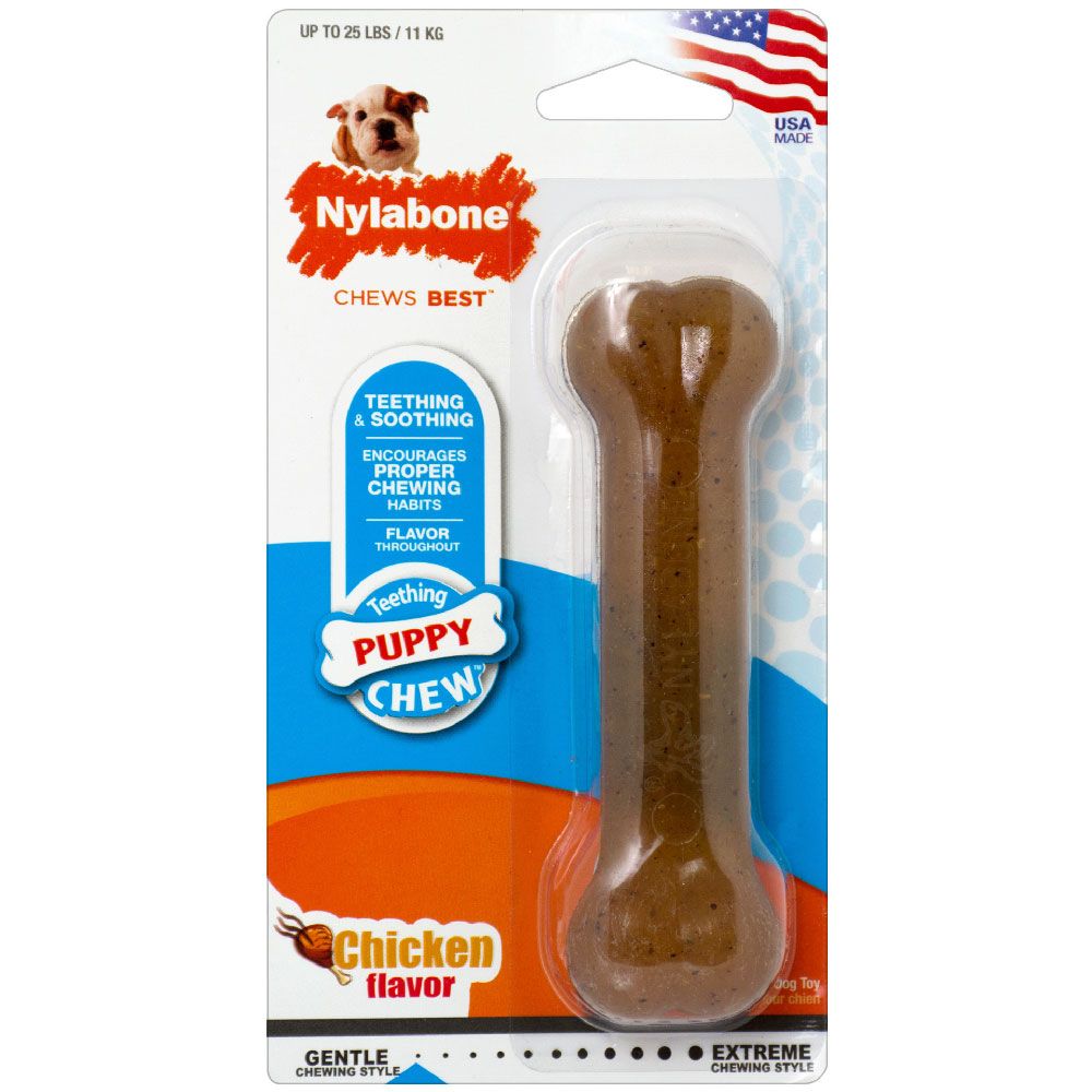 Nylabone Flexible Puppy Bone - REGULAR (4.5") | On Sale | EntirelyPets Rx