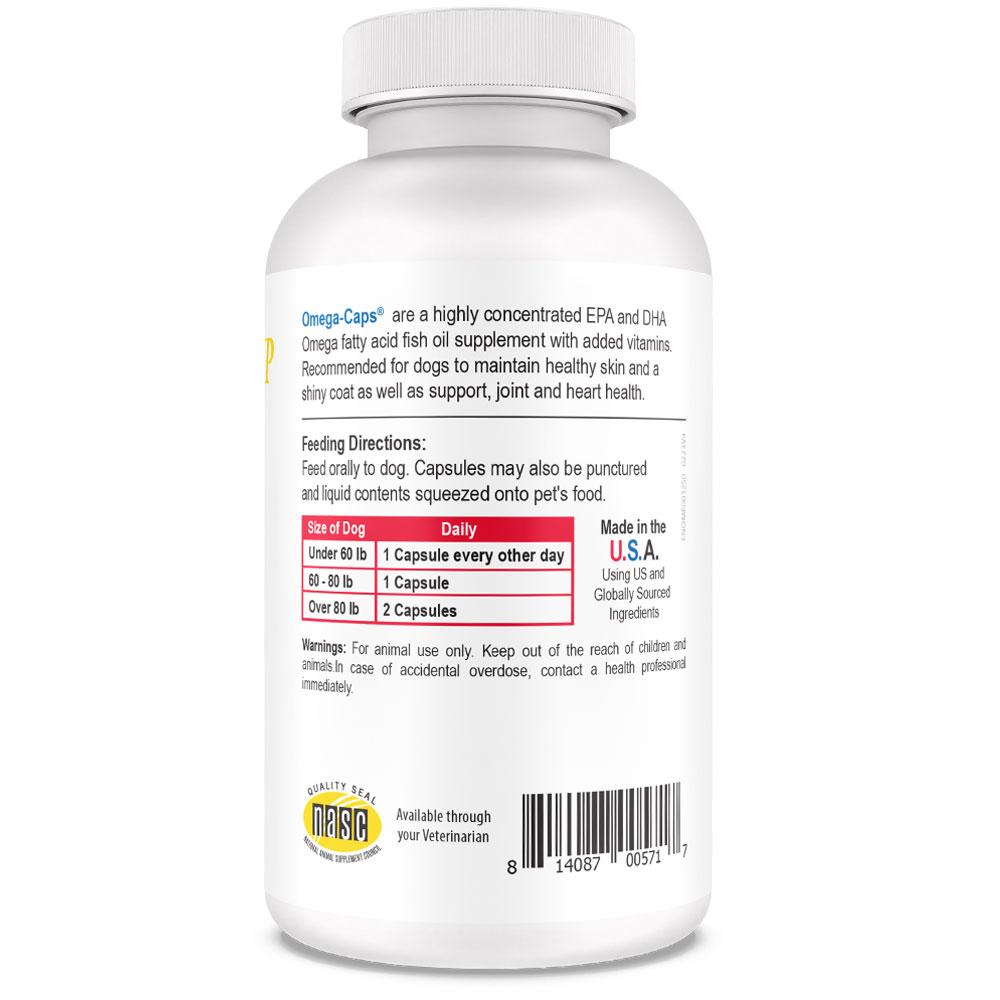 Omega-Caps HP Snip Tips for Medium & Large Dogs (750 Capsules) | On ...