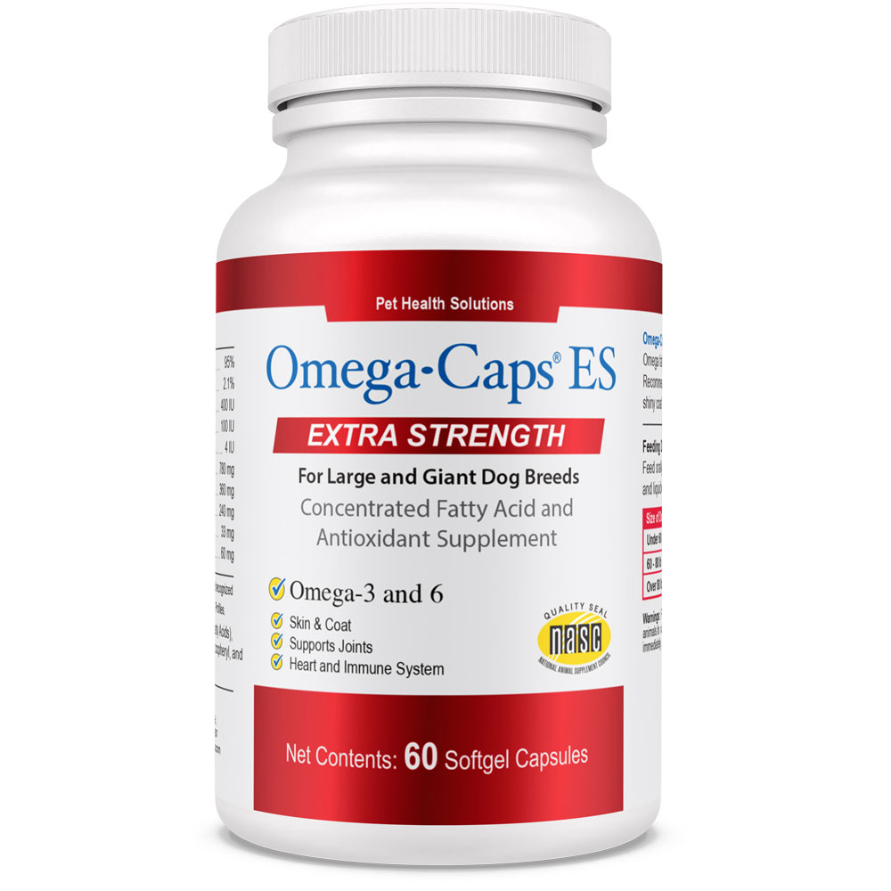 Omega-Caps ES For Large & Giant Dogs (60 Softgel Capsules) | On Sale ...