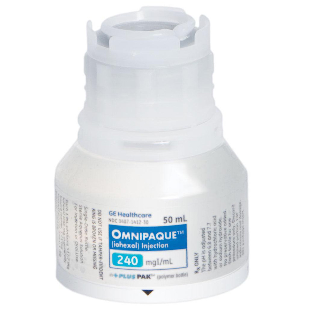 Omnipaque for Pets - Iohexol Injection 240mg/mL, 50mL - [Contrast Agent ...