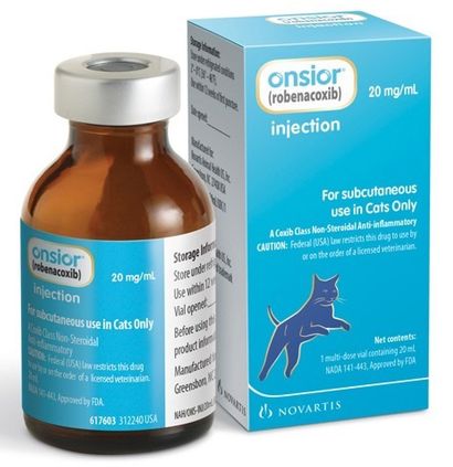Onsior (robenacoxib) Inj 20mg per mL/ 20 mL multidose vial - For Cats ...