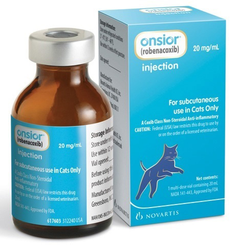 Onsior (robenacoxib) Inj 20mg per mL/ 20 mL multidose vial - For Cats ...
