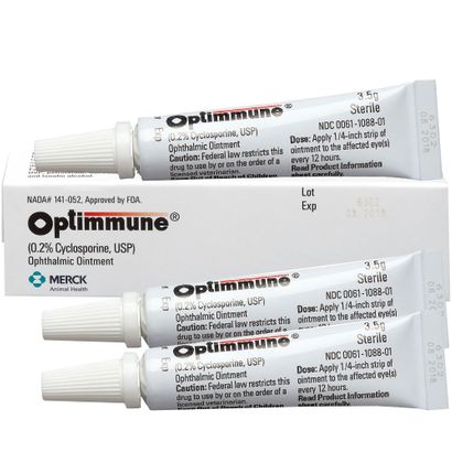Optimmune Ophthalmic Ointment for Dogs 3.5 gm (3-Pack) | On Sale ...