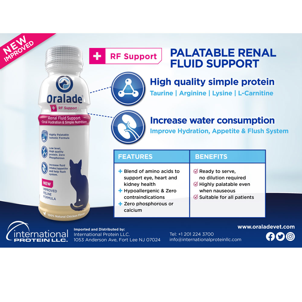 Oralade +RF Support Feline Formula (330 ml) | On Sale | EntirelyPets Rx