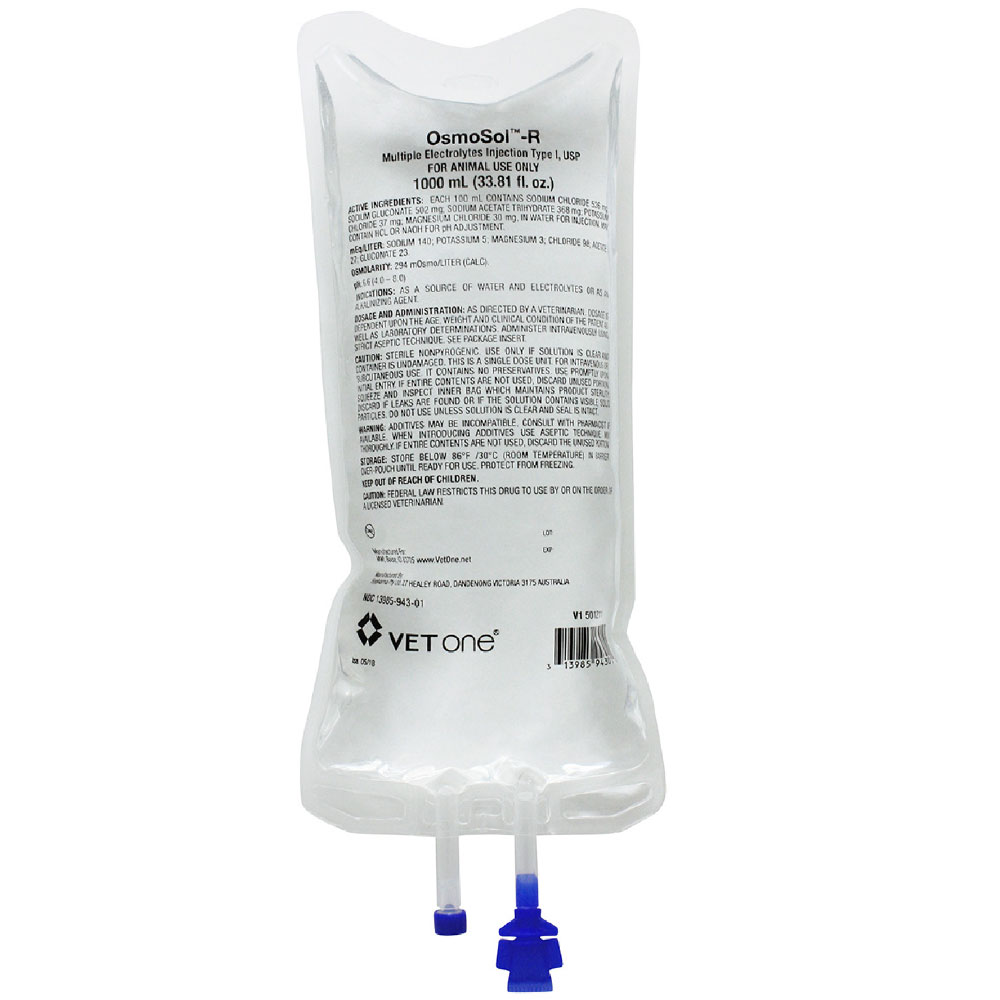 OsmoSol-R Injection, Multiple Electrolyte Injection Type 1, 1000mL | On ...