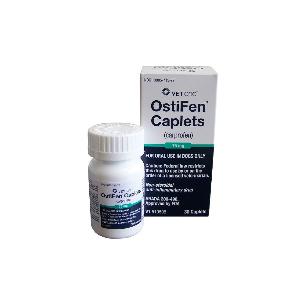 OstiFen (Carprofen) Caplets for Dogs 75mg (30 count) | On Sale ...