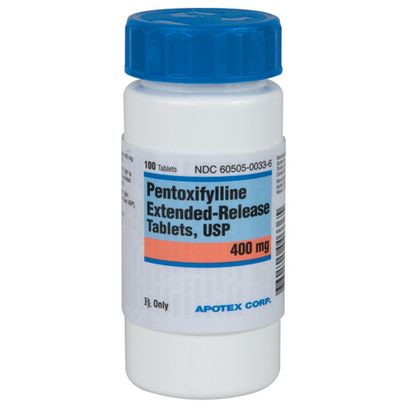 Pentoxifylline ER Tablets, USP 400mg (100 tabs) | On Sale | EntirelyPets Rx