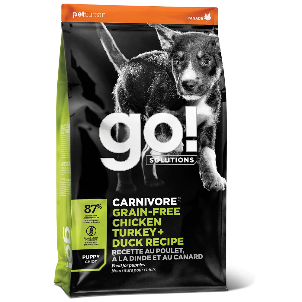 Petcurean Go! Fit + Free Puppy Food - Chicken Turkey + Trout (6 lb ...