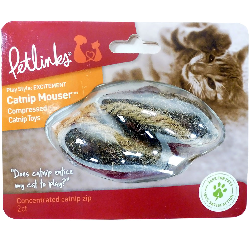 Petlinks Catnip Mouser - Compressed Catnip Toys (2 pack) | On Sale | EntirelyPets Rx